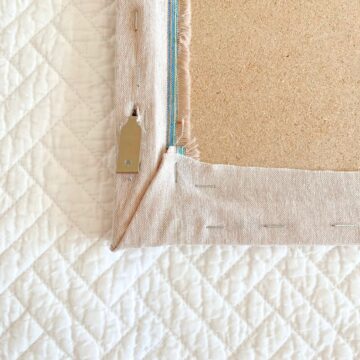 DIY Linen Pinboard | Mornington Lane