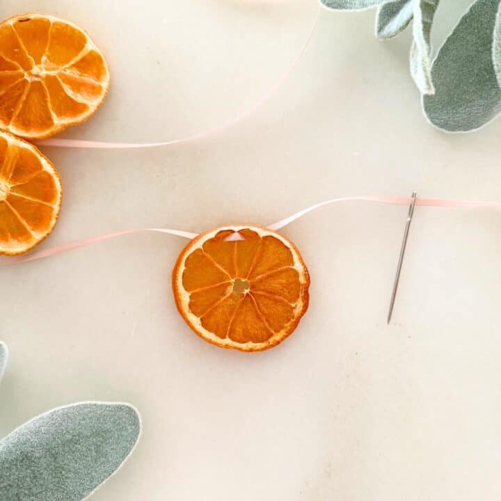 How to Make Cheery DIY Orange Garland | Mornington Lane