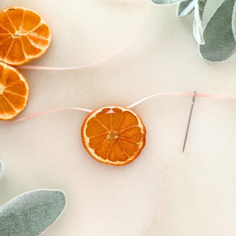 How to Make Cheery DIY Orange Garland | Mornington Lane