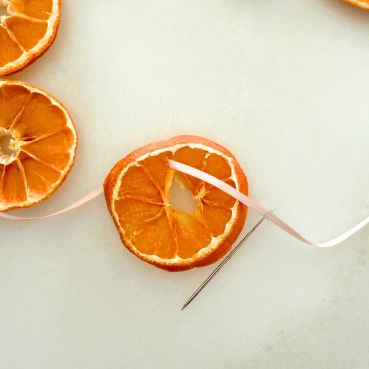 How to Make Cheery DIY Orange Garland | Mornington Lane