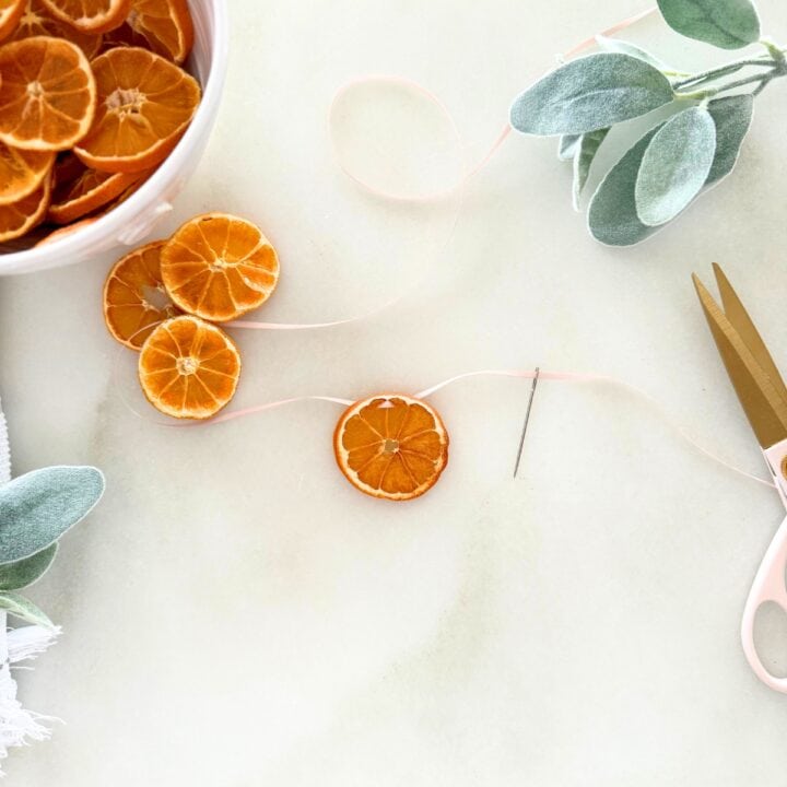 How to Make Cheery DIY Orange Garland | Mornington Lane